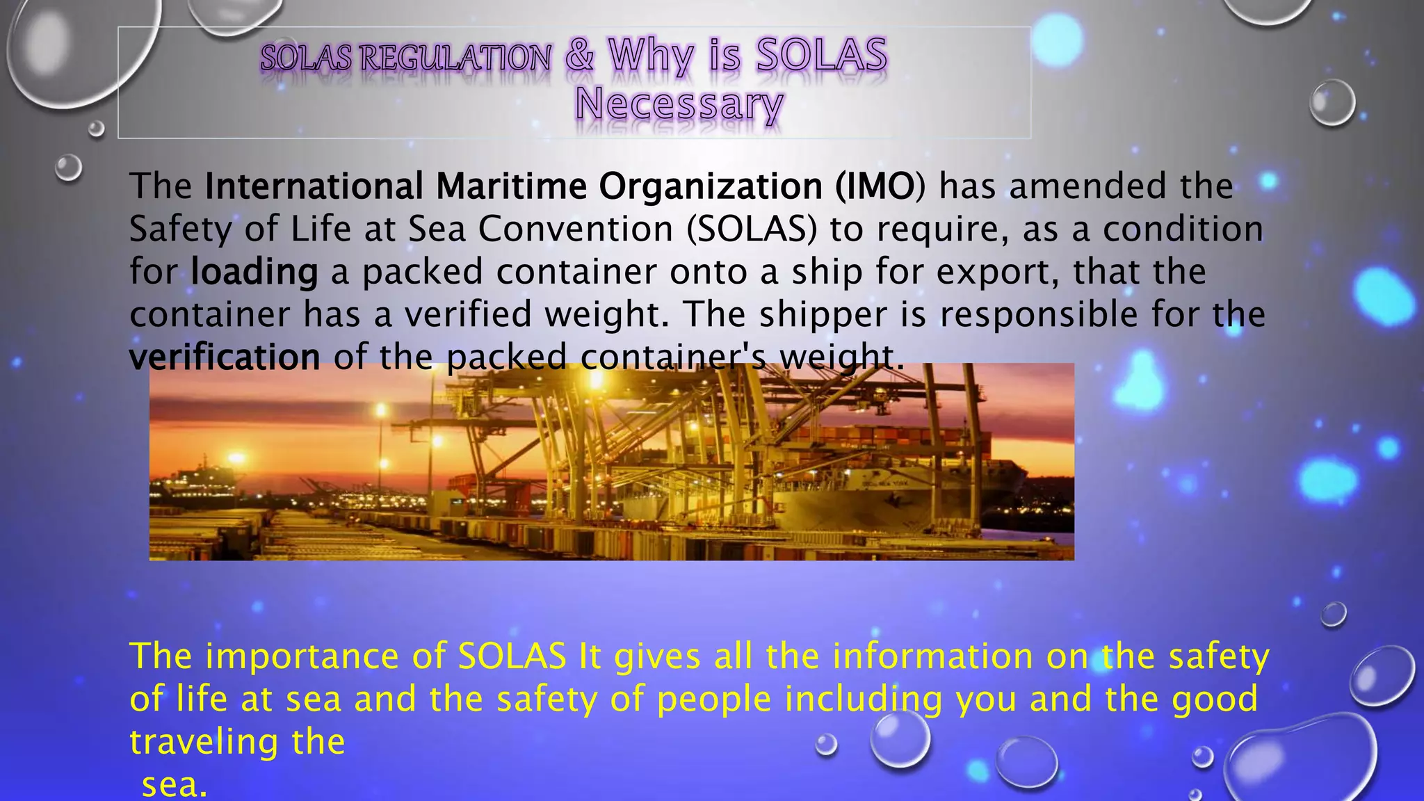 SOLAS Presentation | PPTX