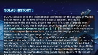 SOLAS Presentation | PPT