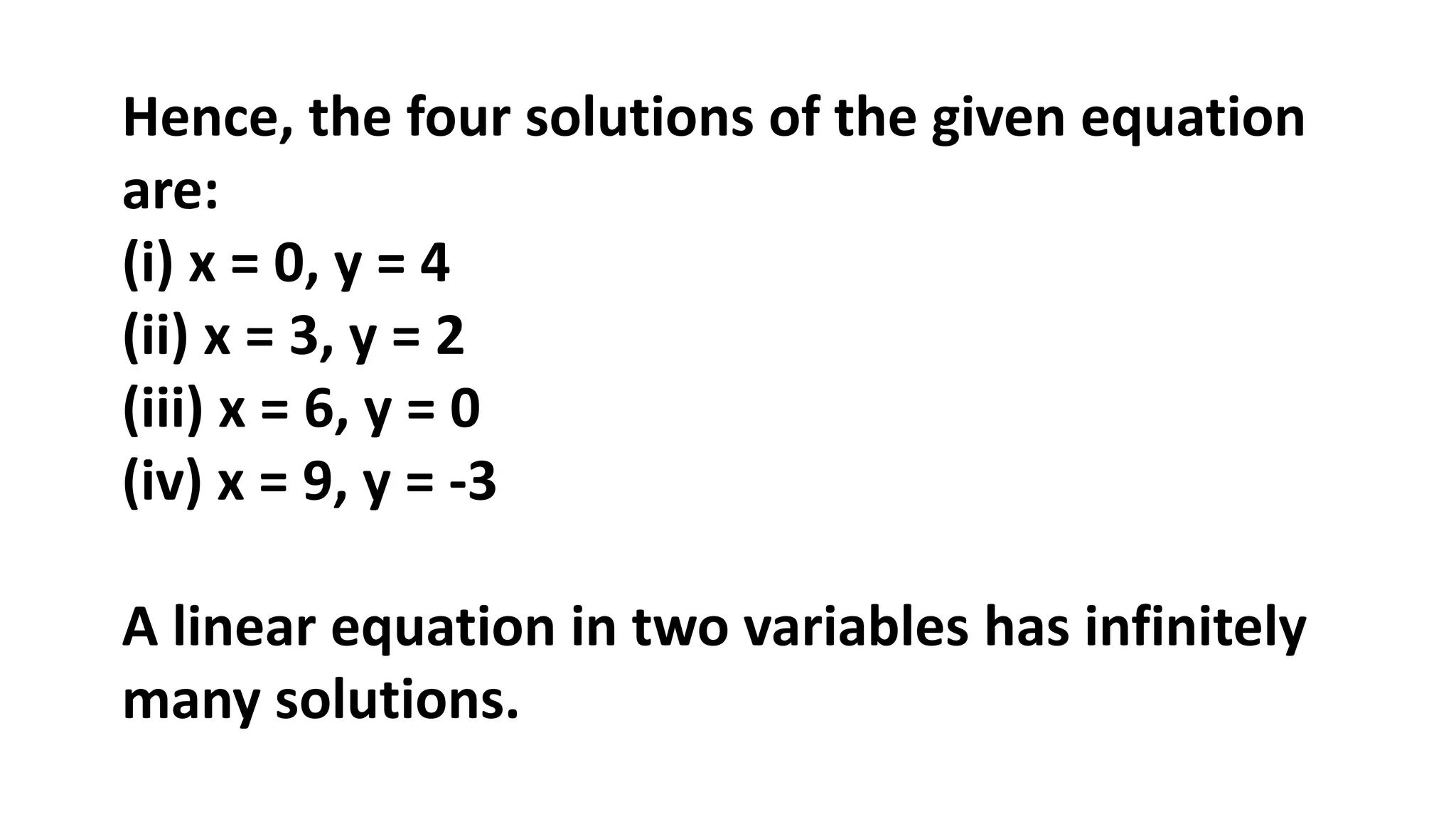 MATHS - Linear equation in two variable (Class - X) Maharashtra Board | PPT