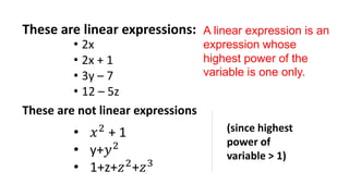 MATHS - Linear equation in two variable (Class - X) Maharashtra Board | PPT