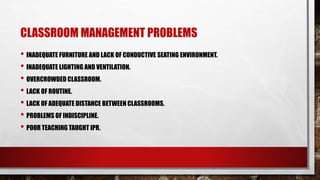 Classroom management in communication and technology | PPTX
