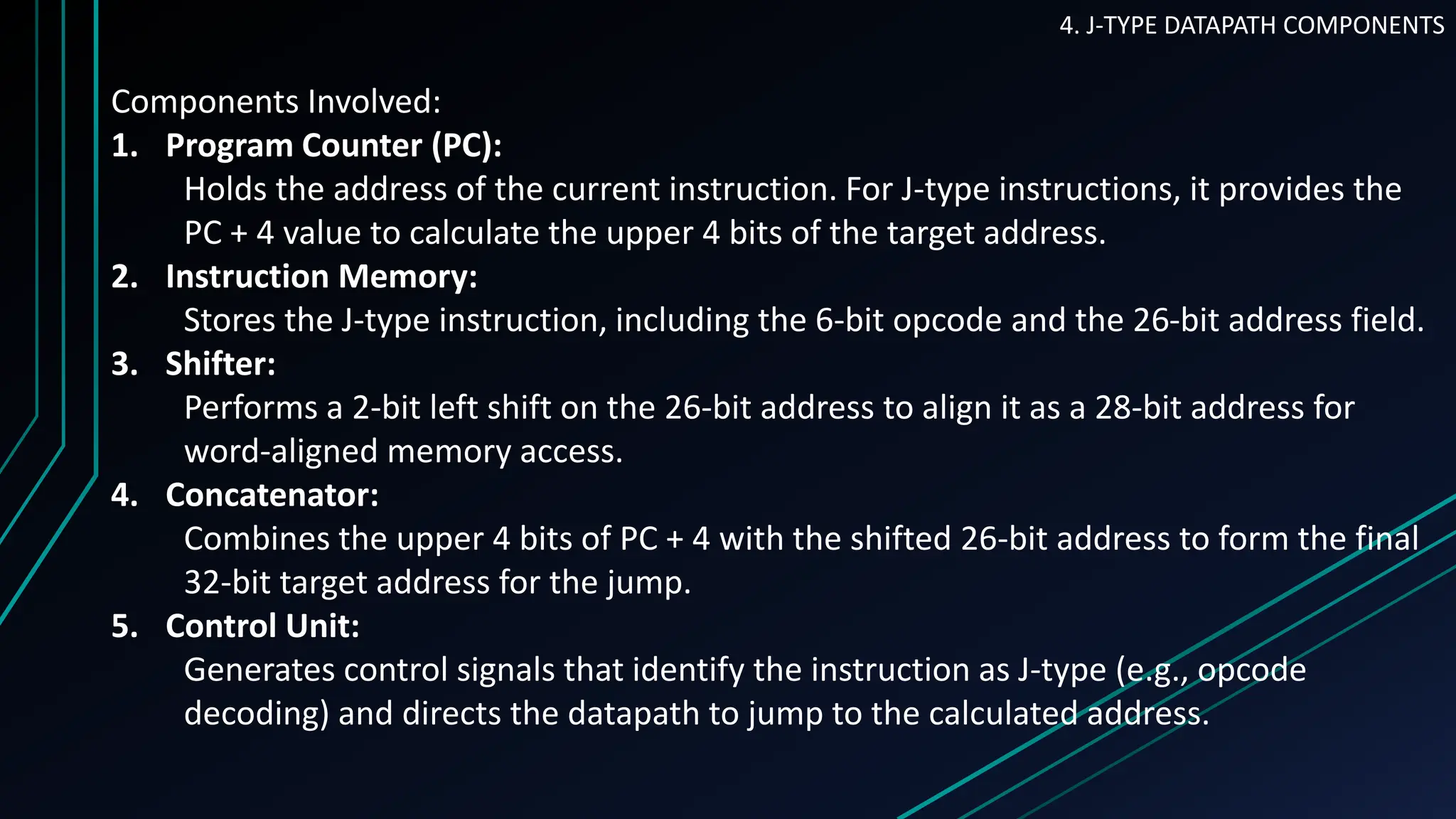 J-type datapath fo single cycle execution | PDF