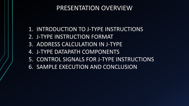 J-type datapath fo single cycle execution | PPT | Free Download