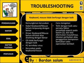 TROUBLESHOOTING pada PC | PPTX