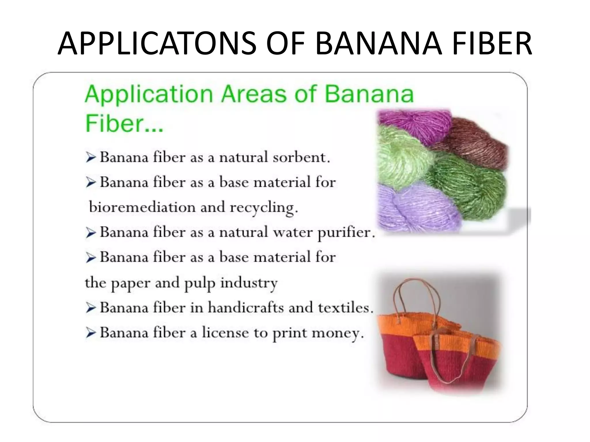 banana fiber production | PDF