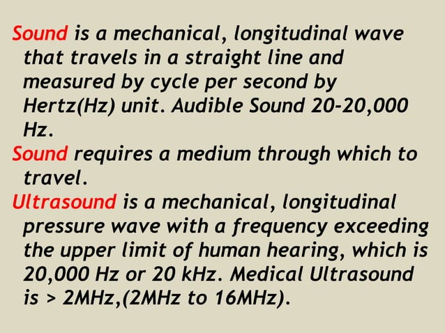 Presentation1, basic principle of ultrasound. | PPTX