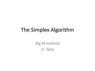 Big-M method | PPTX