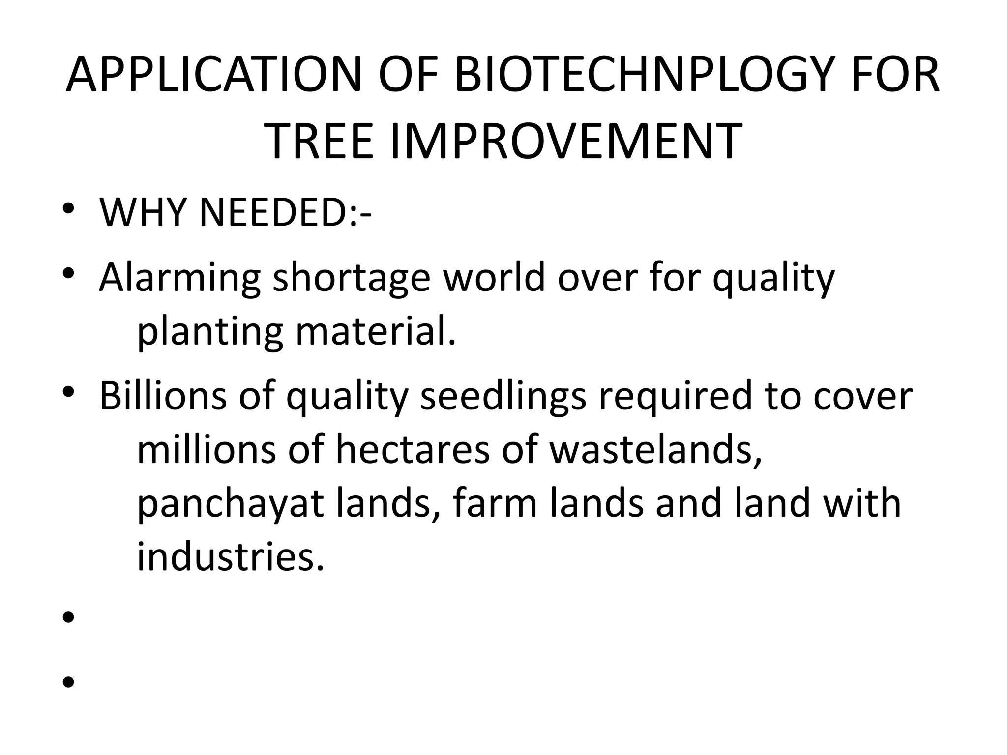 Presentation1 biotechnology and forestri | ODP