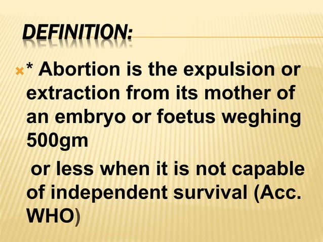 ABORTION | PPTX