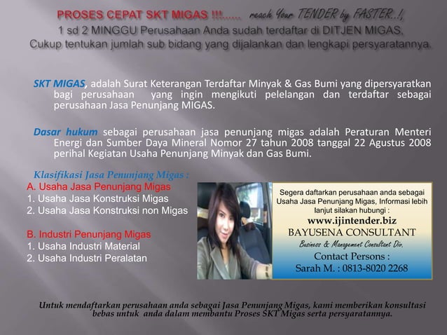 IUJK & SKT MIGAS | PPT