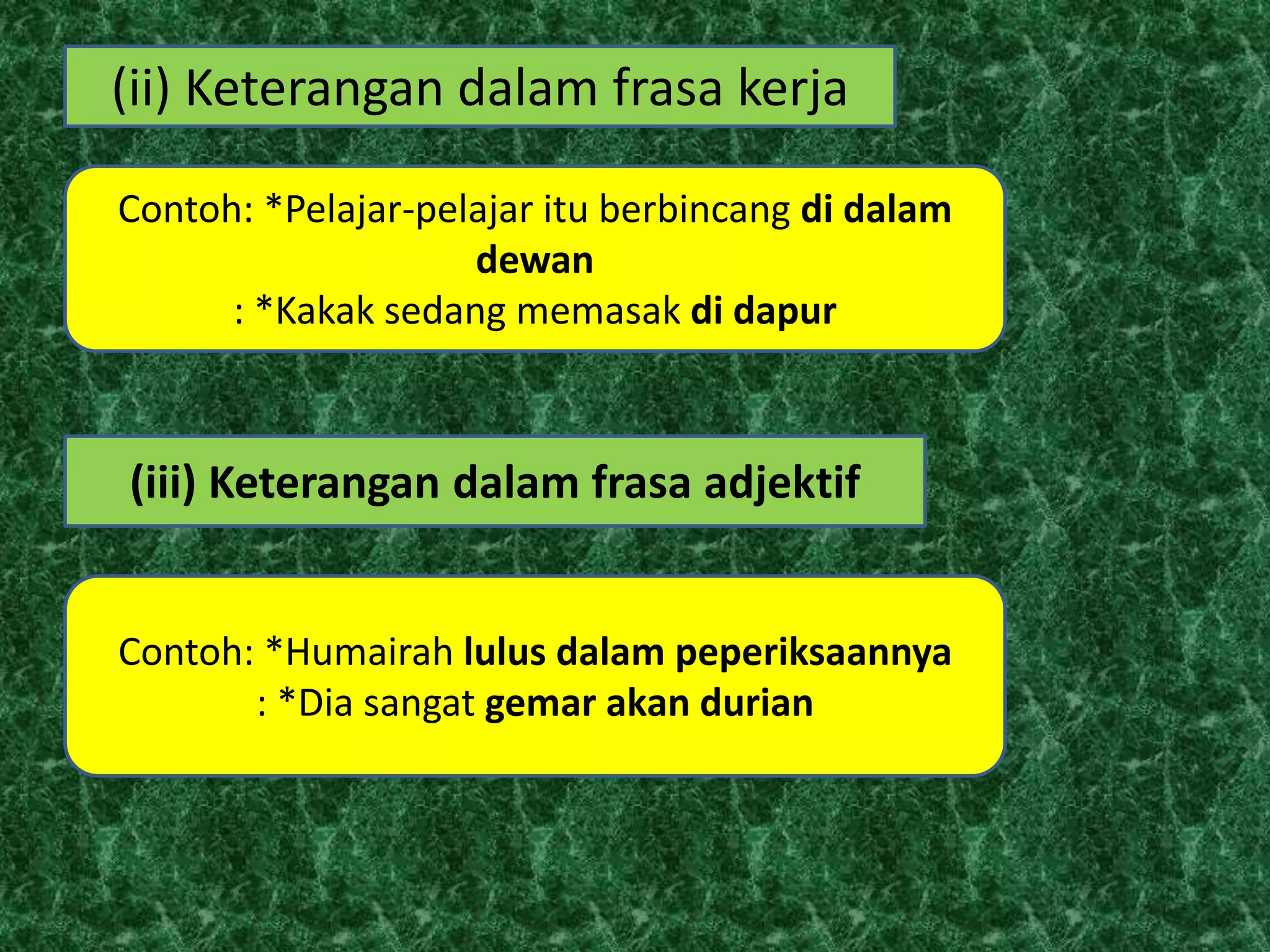 Bahasa melayu penggal 2: Frasa adjektif dan frasa sendi nama | PPTX