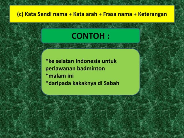 Bahasa melayu penggal 2: Frasa adjektif dan frasa sendi nama | PPTX