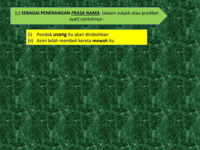 Bahasa melayu penggal 2: Frasa adjektif dan frasa sendi nama | PPTX