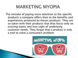 NEEDS, WANTS, DEMANDS AND MARKETING MYOPIA | PPTX