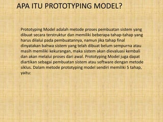 Prototyping model bahasa indonesia | PPTX