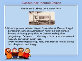 Presentation1 ( cerpen , novel, roman) | PPTX