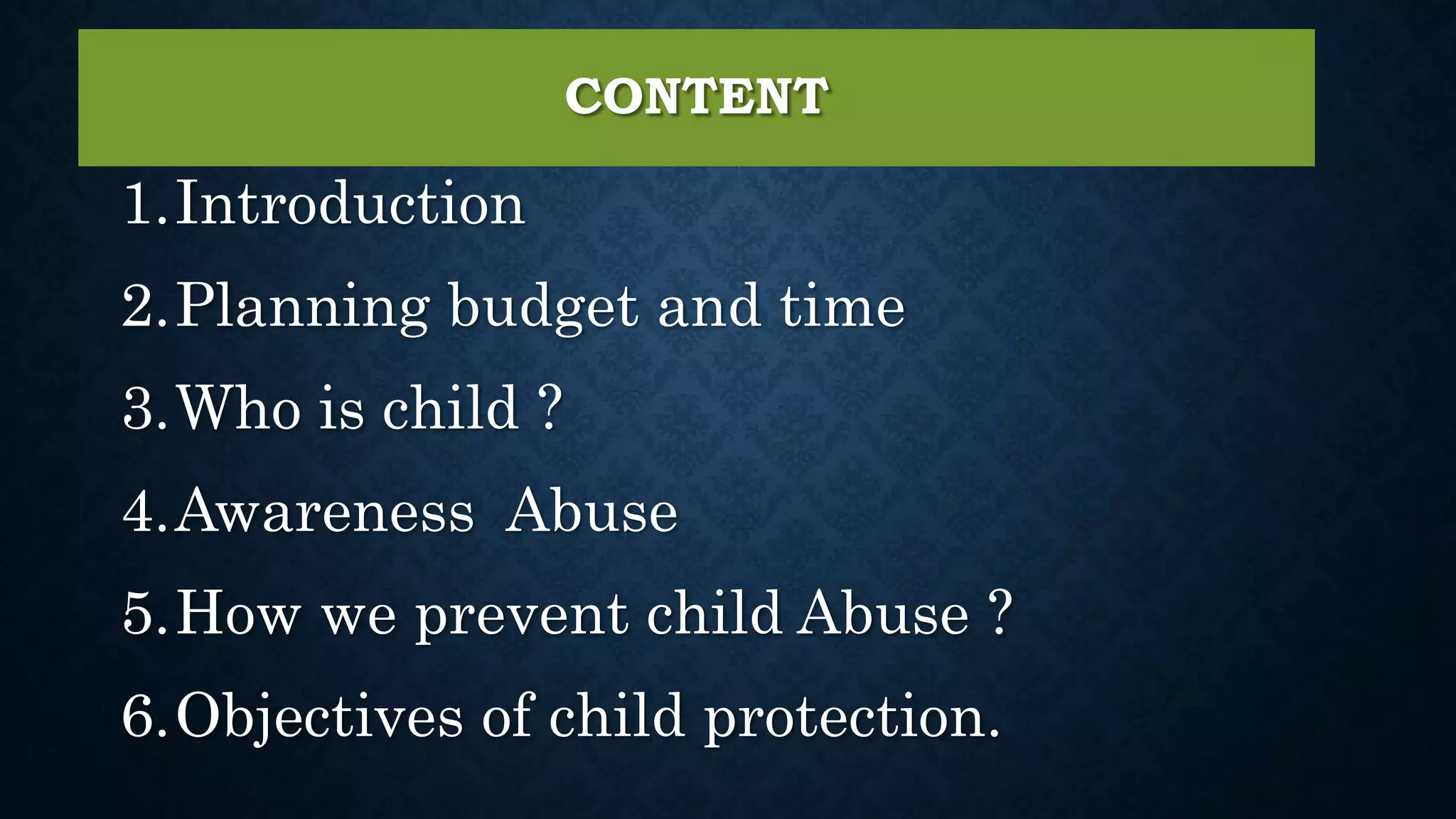 Presentation child protection | PPTX