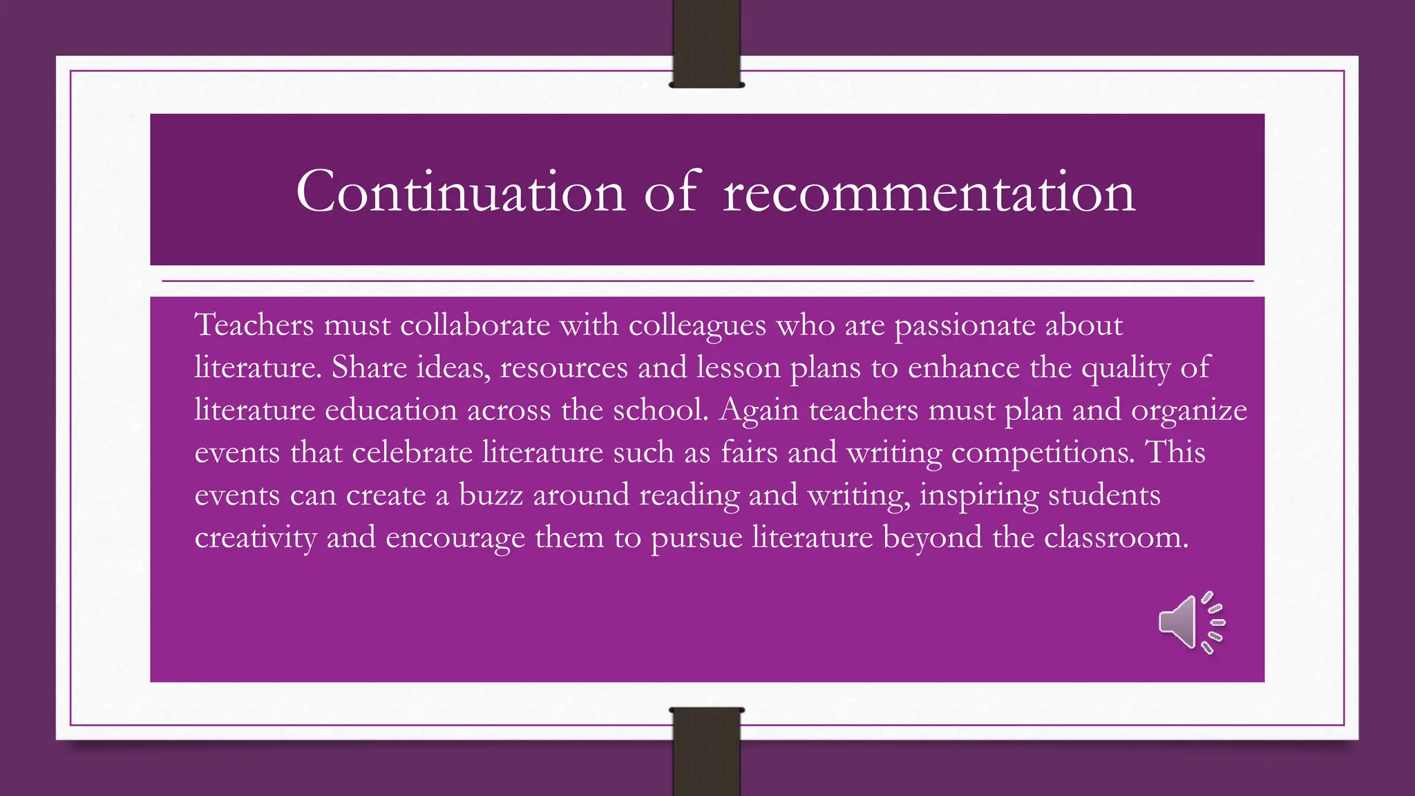 Importance of teaching literature in primary schools | PPTX