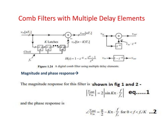 Presentation1 comb filter | PPT