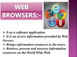 Web Browsers | PPTX | Browsers | Computer Software and Applications