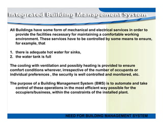building management system for project management | PDF