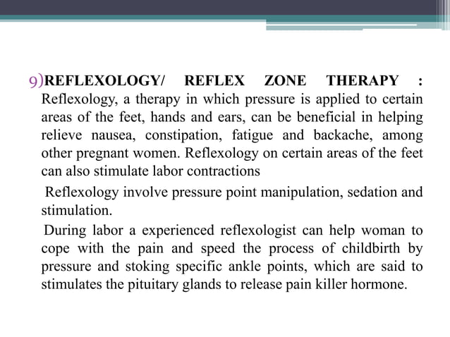 ALTERNATIVE AND COMPLEMENTARY THERAPIES DURING INTRANATAL PERIOD | PPTX