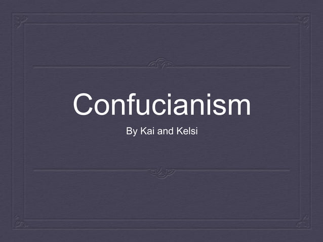 Confucianism | PPT
