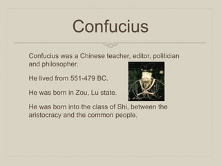 Confucianism Presentation 2 | PPT