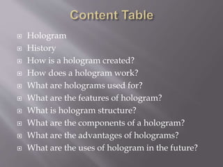 Hologram | PPTX