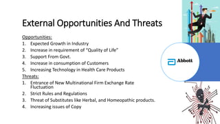 competitive analysis of Abbott company. | PPTX