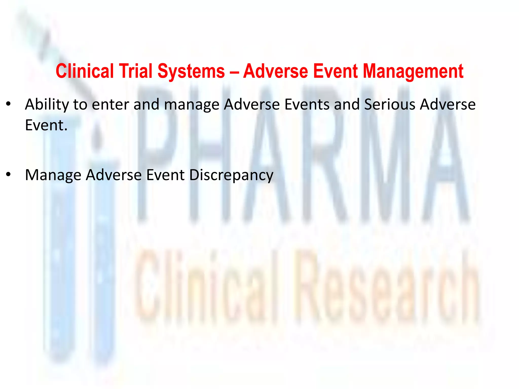 Clinical Trial Management Systems | PPTX