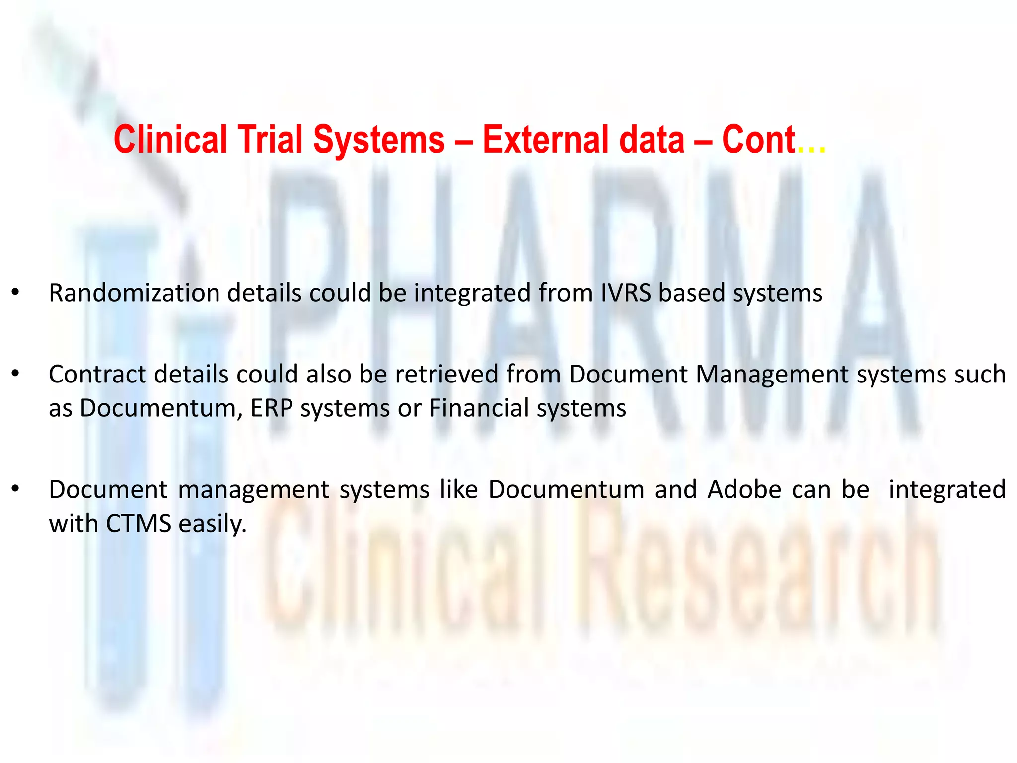 Clinical Trial Management Systems | PPTX