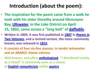 Daffodils by william wordsworth | PPTX