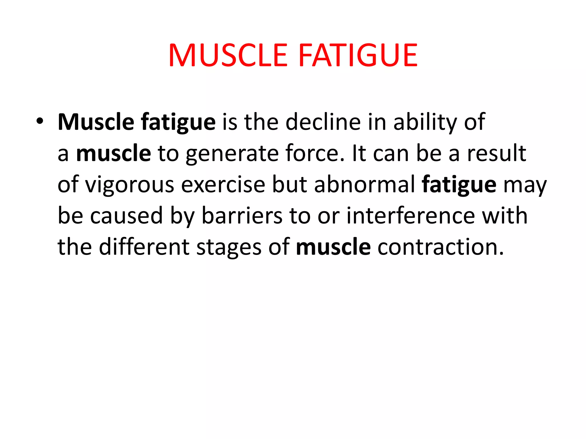 muscle contraction | PPTX