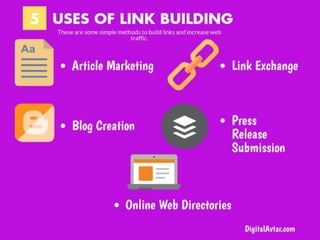 How to create link building | PPTX | Social Networking | Internet