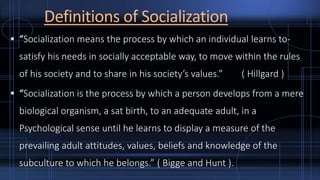 socialization | PPTX