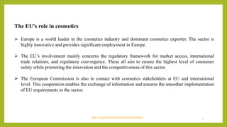 Cosmetic Regulations in European Union | PPTX