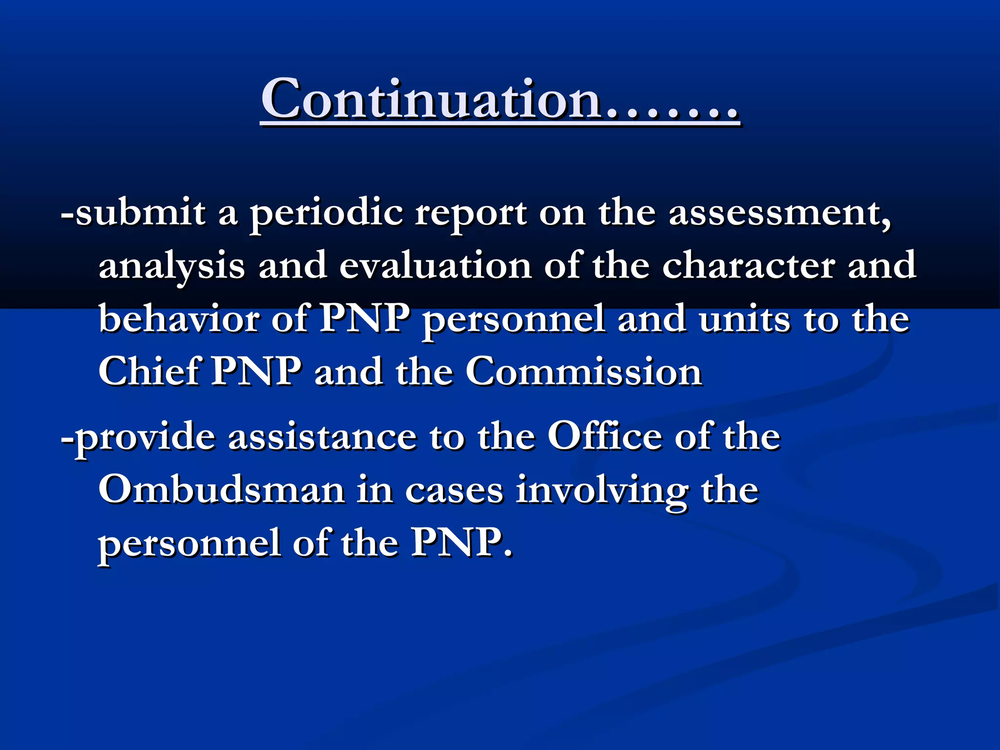 Presentation1 disciplinary proceedings pnp | PPT