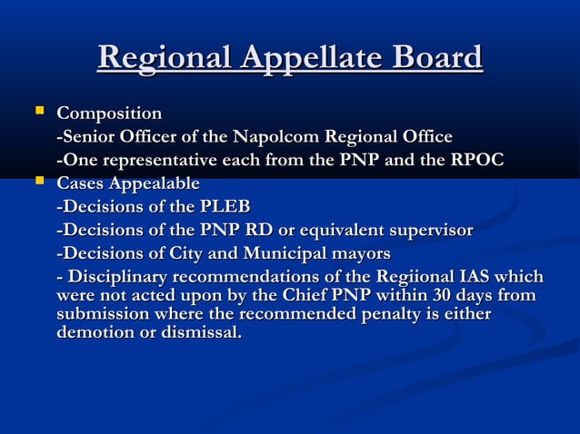 Presentation1 disciplinary proceedings pnp | PPT | Law