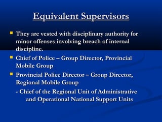 Presentation1 disciplinary proceedings pnp | PPT