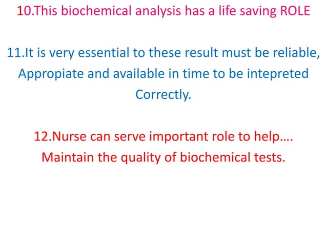 Importance of BIO-CHEMISTRY in NURSING by Dr.KD