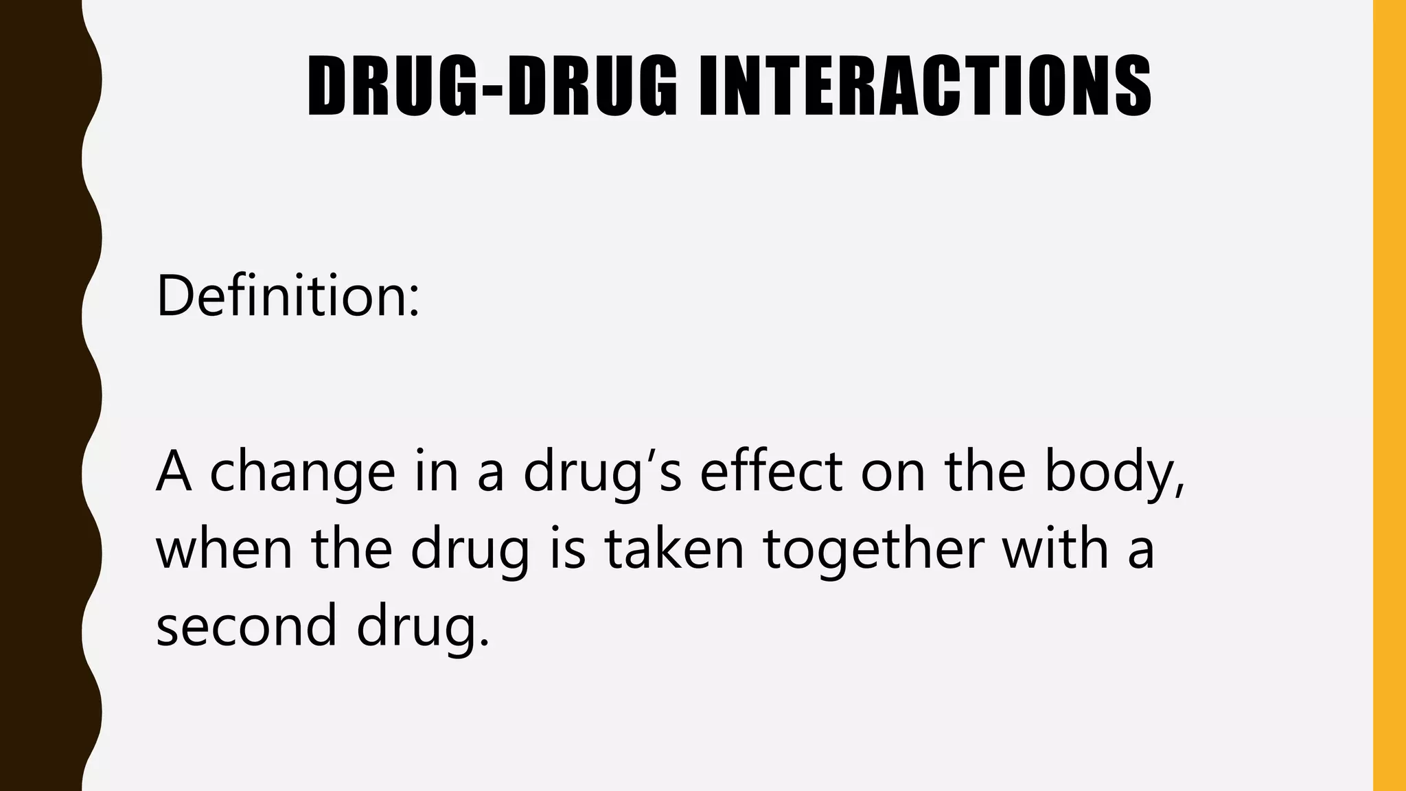 Drug-drug interactions | PPTX