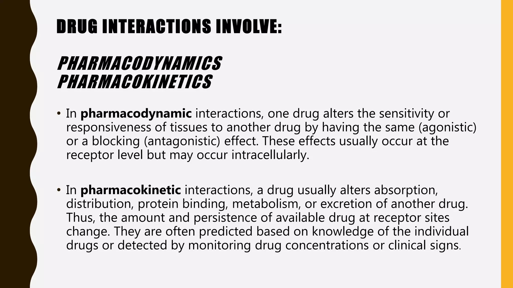 Drug-drug interactions | PPTX