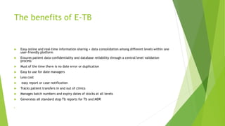 Presentation e-TB Manager | PPT