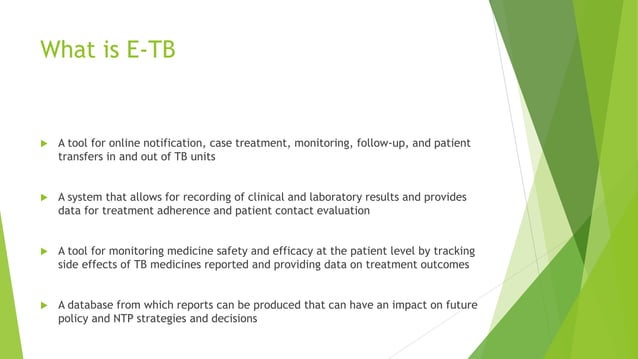 Presentation e-TB Manager | PPT