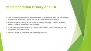 Presentation e-TB Manager | PPT
