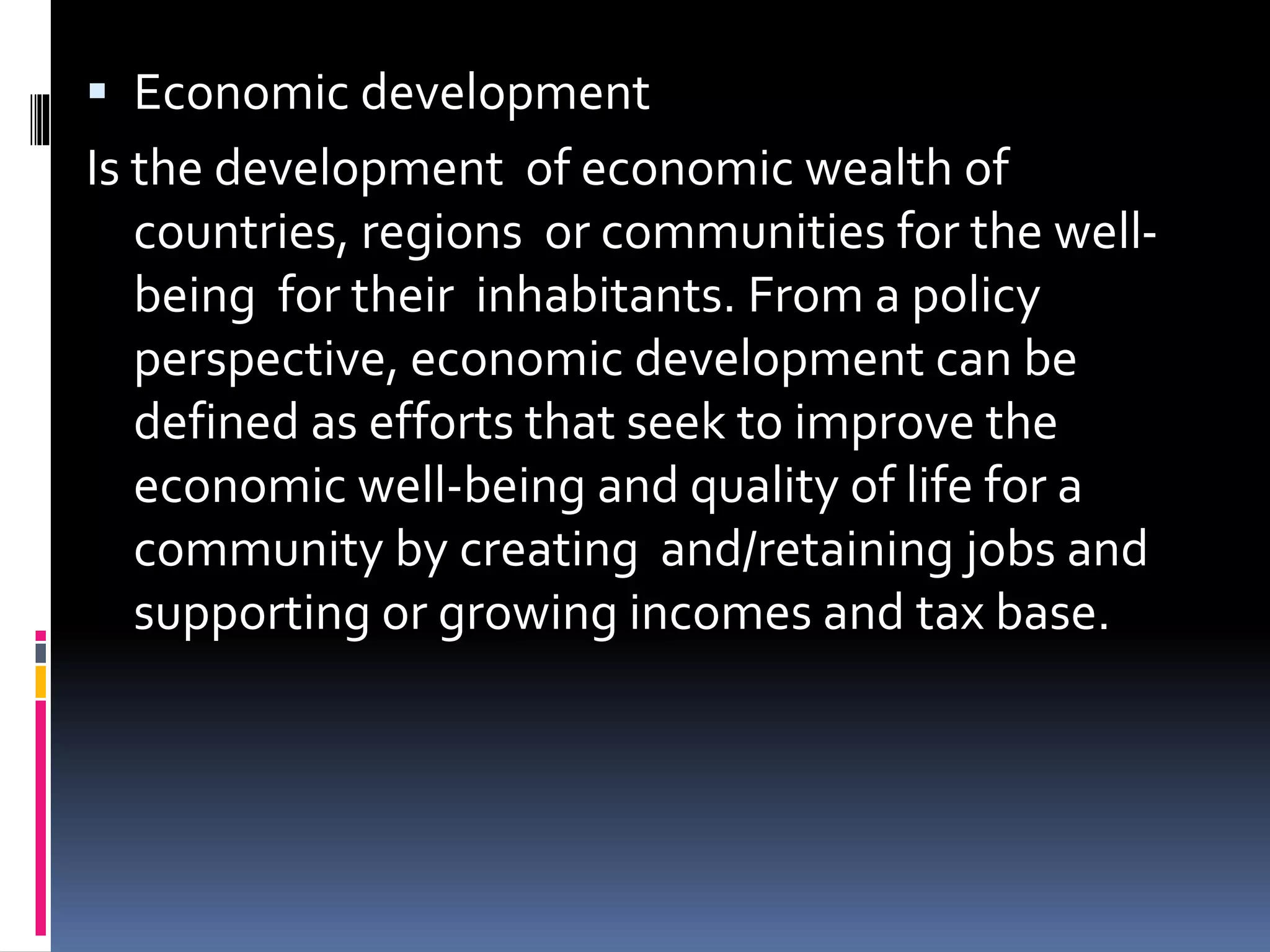 Economic Development | PPTX