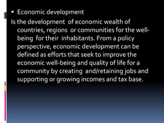 Economic Development | PPTX