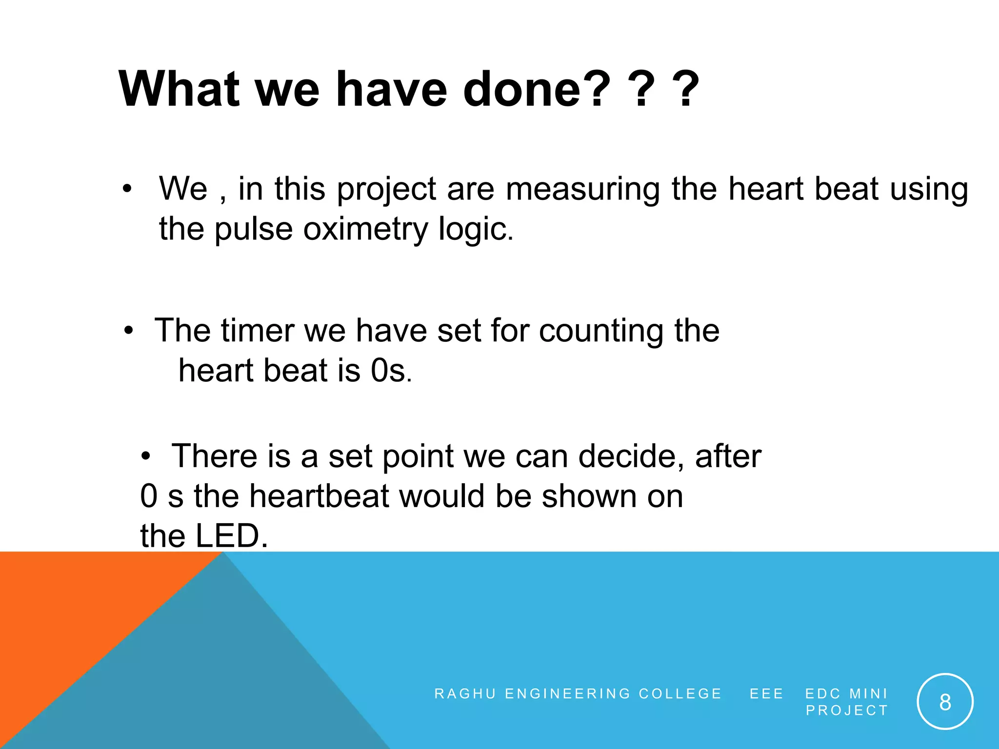 HEART BEAT DETECTOR PPT | PPTX
