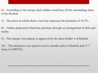 adidas reebok merger | PPT